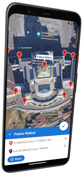 Point Me – The mobile app that manages your Swiss LV95 coordinates | L ...